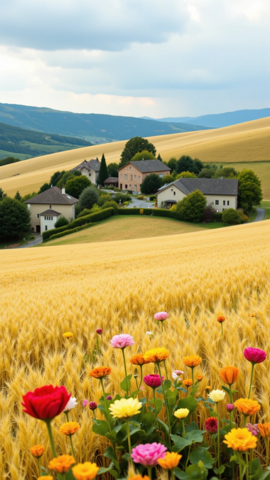 Wheat fields in southern France