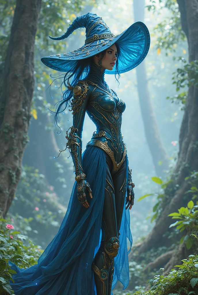 Warframe wisp prime with witch hat - SeaArt AI