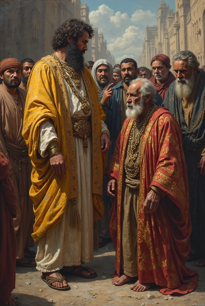 The story of the rich young man and poor Lazarus... - SeaArt AI