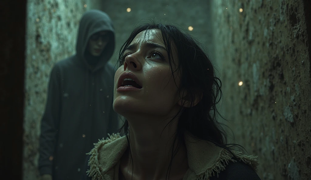 When witch came out' from the girl and she collapsed horror realistic images - SeaArt AI