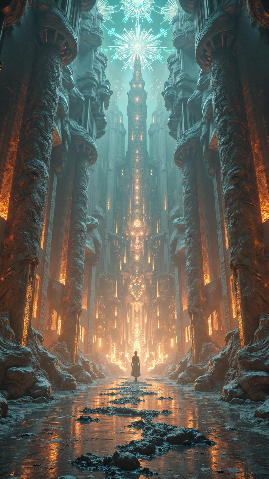 Prophetic temple complex where future visions have crystallized into ...