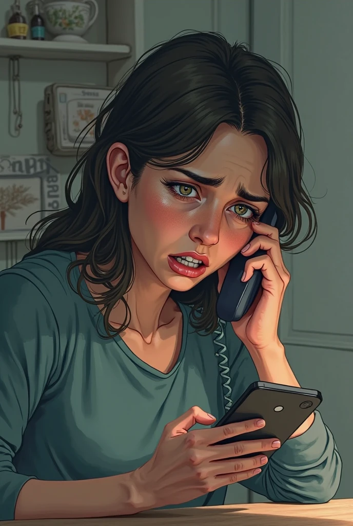 - Image: An illustration of a worried mother, with a distressed ...