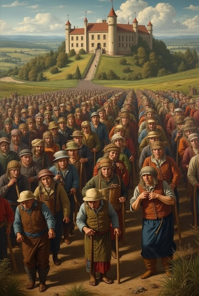 The Royal Labour Service 1450, where peasants work in an atmosphere of ...