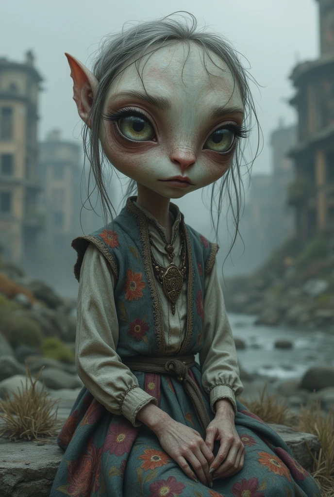 Abandoned ufo,view from height,full-body-shot,unseen The Alien Moana is ...