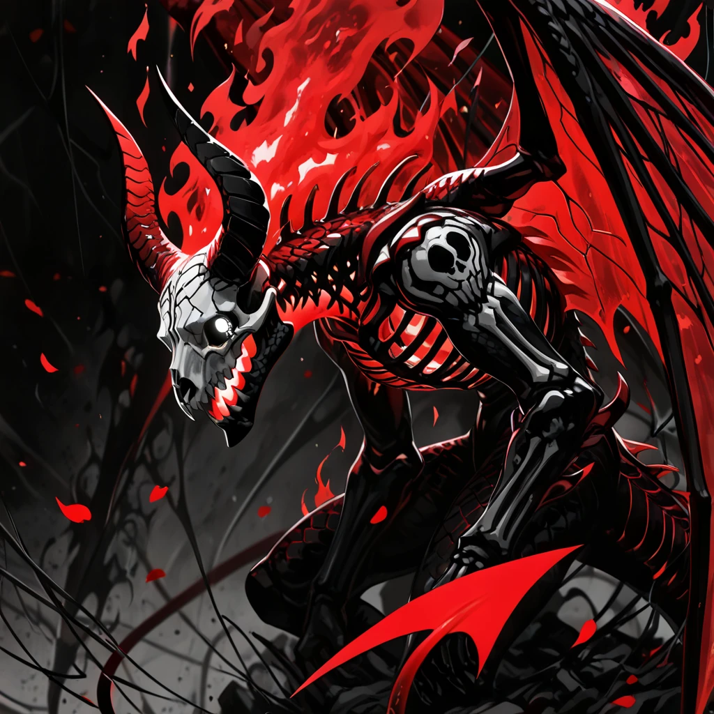 (Masterpiece, best quality), a large demon, gray accents, detailed ...