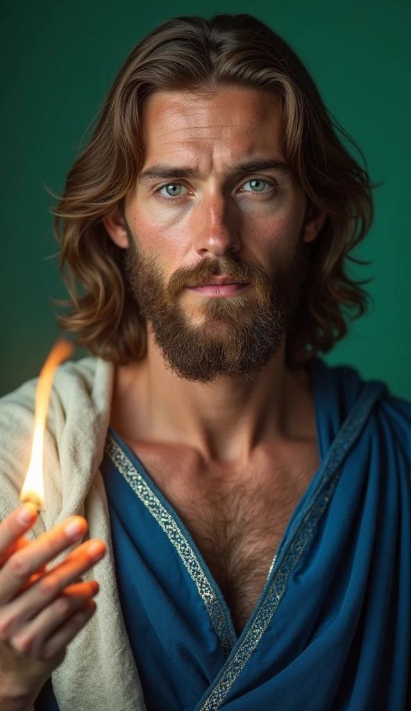 Ultra-realistic 4K HD cinematic portrait of Jesus Christ, chest - SeaArt AI