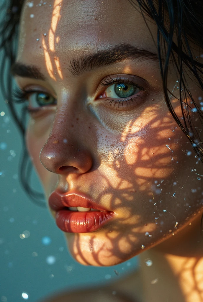 Photo + prompt Photo + prompt Ultra-detailed close-up portrait using my ...