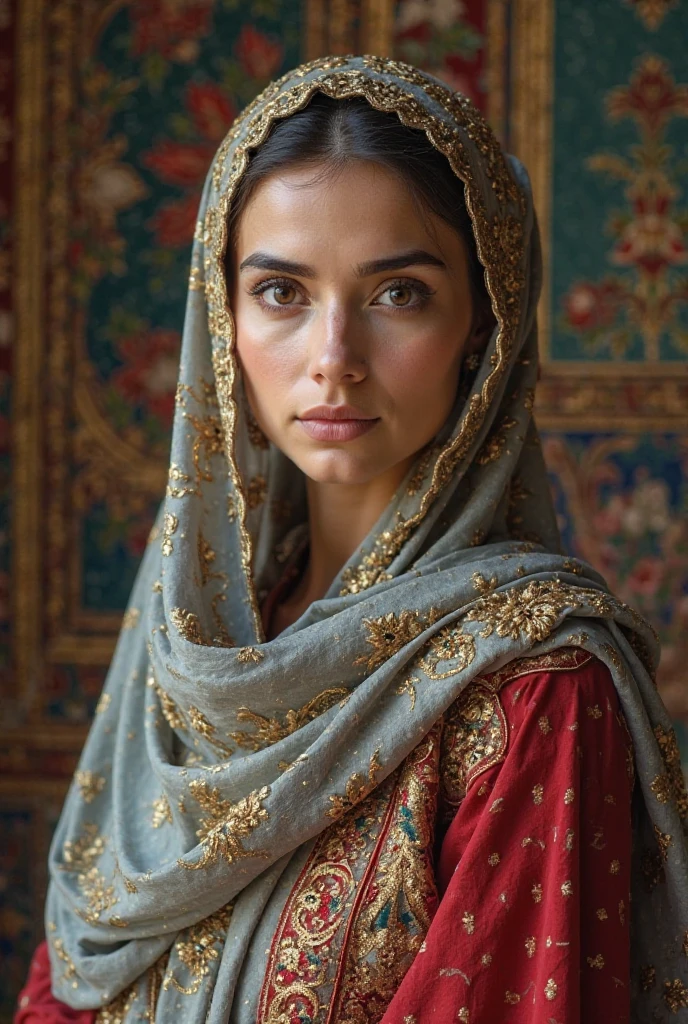 Phtorealistic image, beautiful pakistani girl, above average height ...