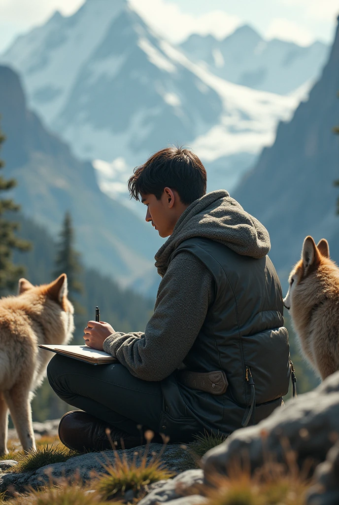 Give me cover rap to a young man who wears visual freshness and writes ...