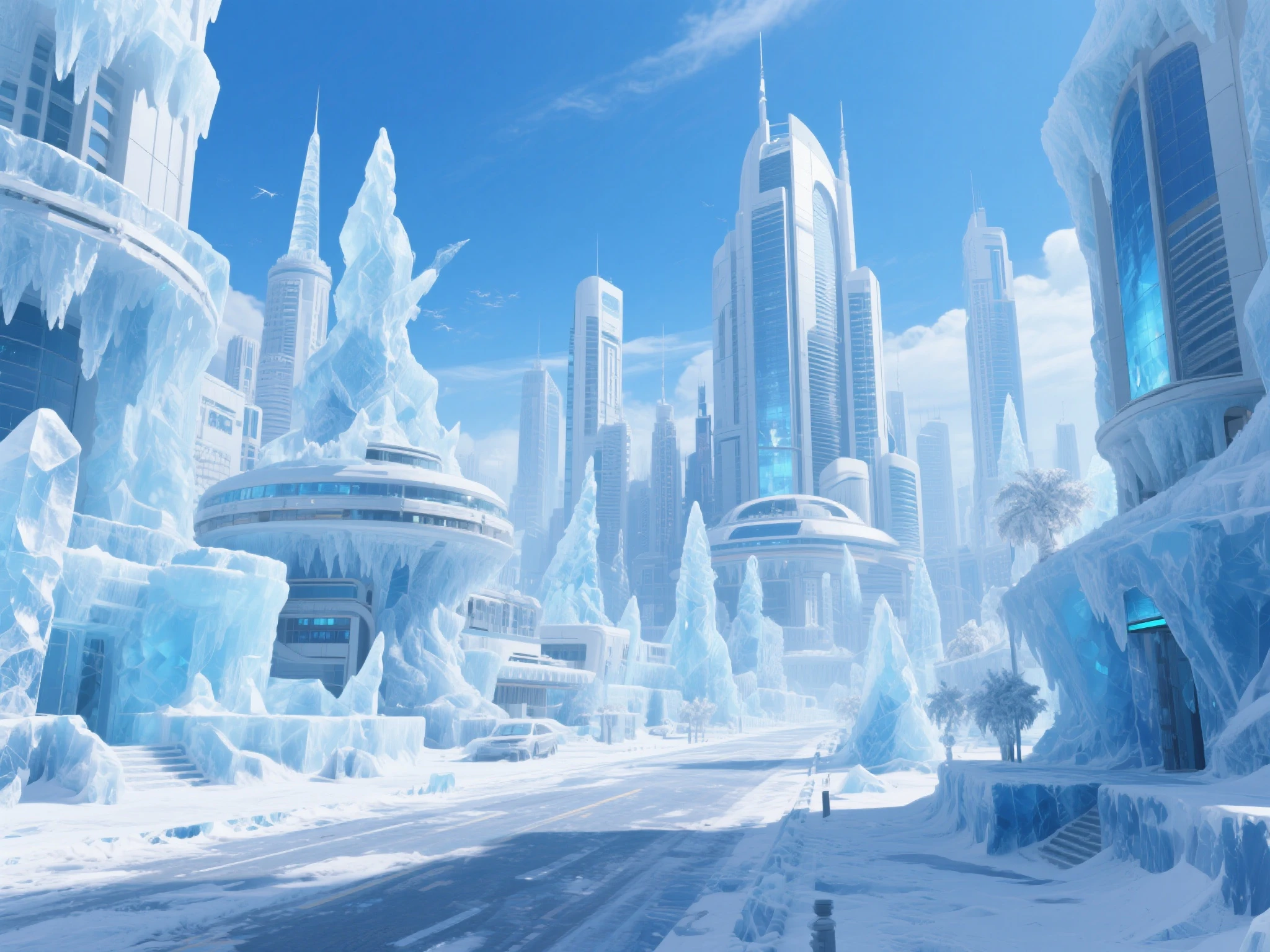 The icy city of India - SeaArt AI