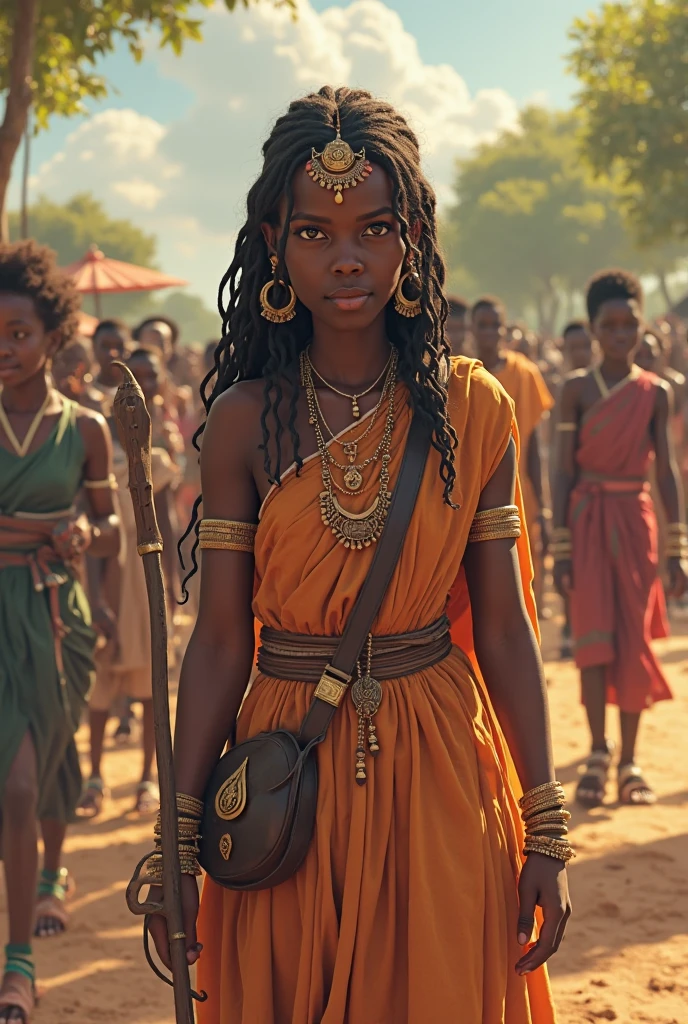 Titre : ABLA POKOU — REINE DU SACRIFICE 🕐 Durée suggérée : 4 - SeaArt AI