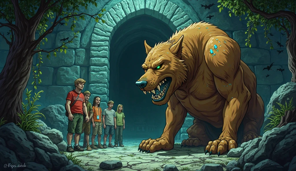 Scooby is now as tall as Fred, hulking, quadruped but beast-like ...