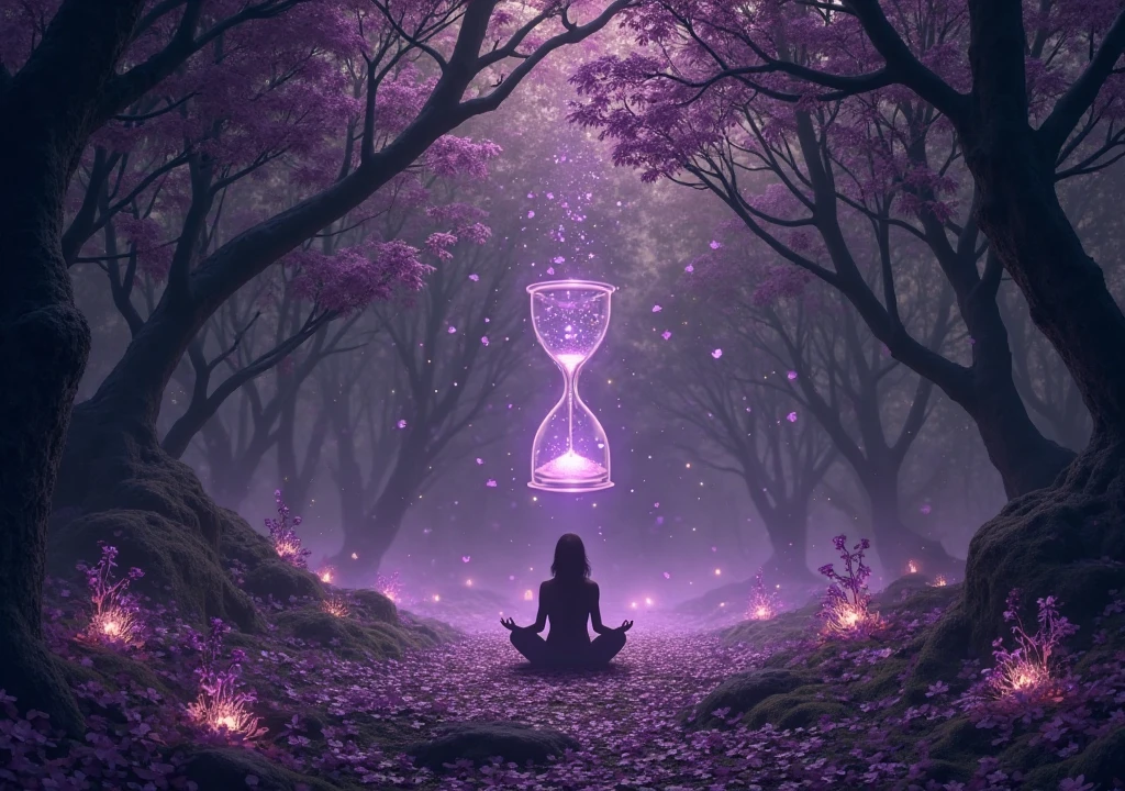 "Create a mystical and prophetic visual scene themed around spiritual ...