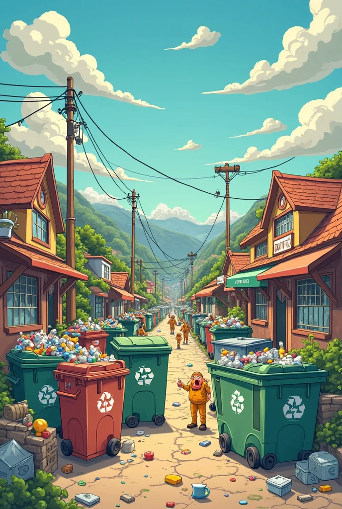 A comic about the importance of garbage dumps - SeaArt AI