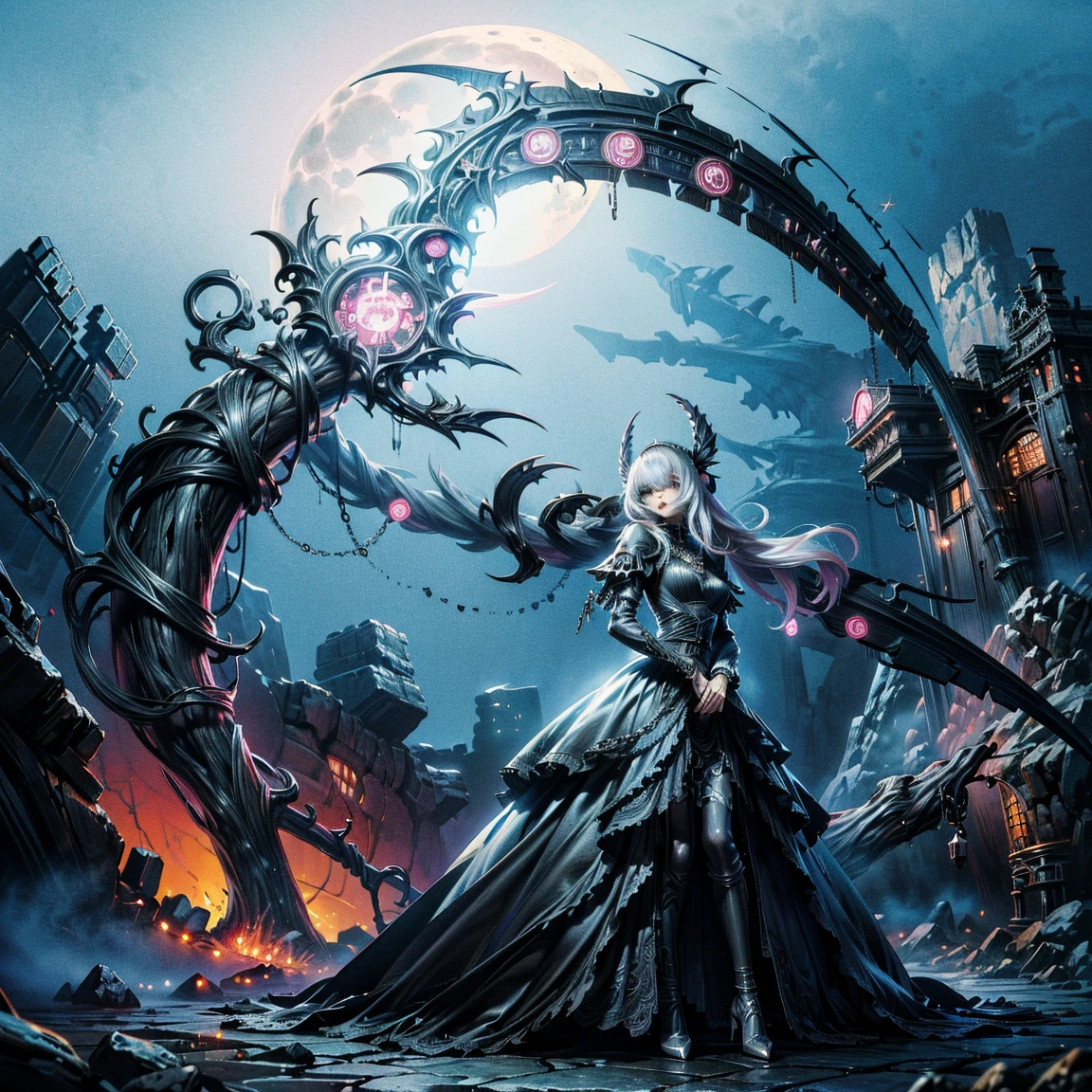 Modine Disney , Arafed, Action Shots, Dark Fantasy Art - SeaArt AI