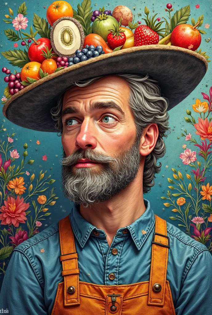 Ease create a very artistic NUTRI HAT FOR NUTRITION MONTH. A man ...