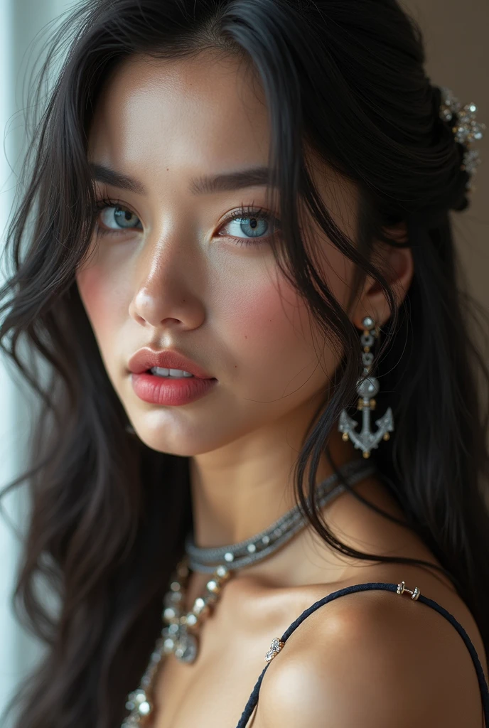 Beautiful Woman, Long Hair, Black Hair, Wavy Hair, Hair Over Shoulder ...