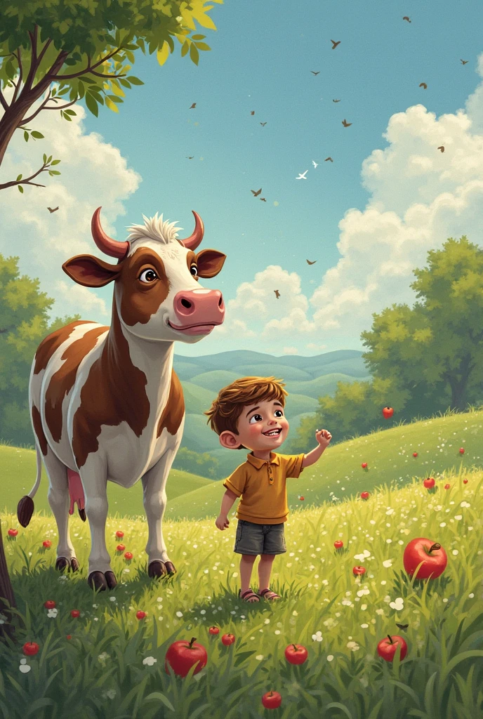 Title: "Liam and the Laughing Cow" Once upon a time in a quiet green ...