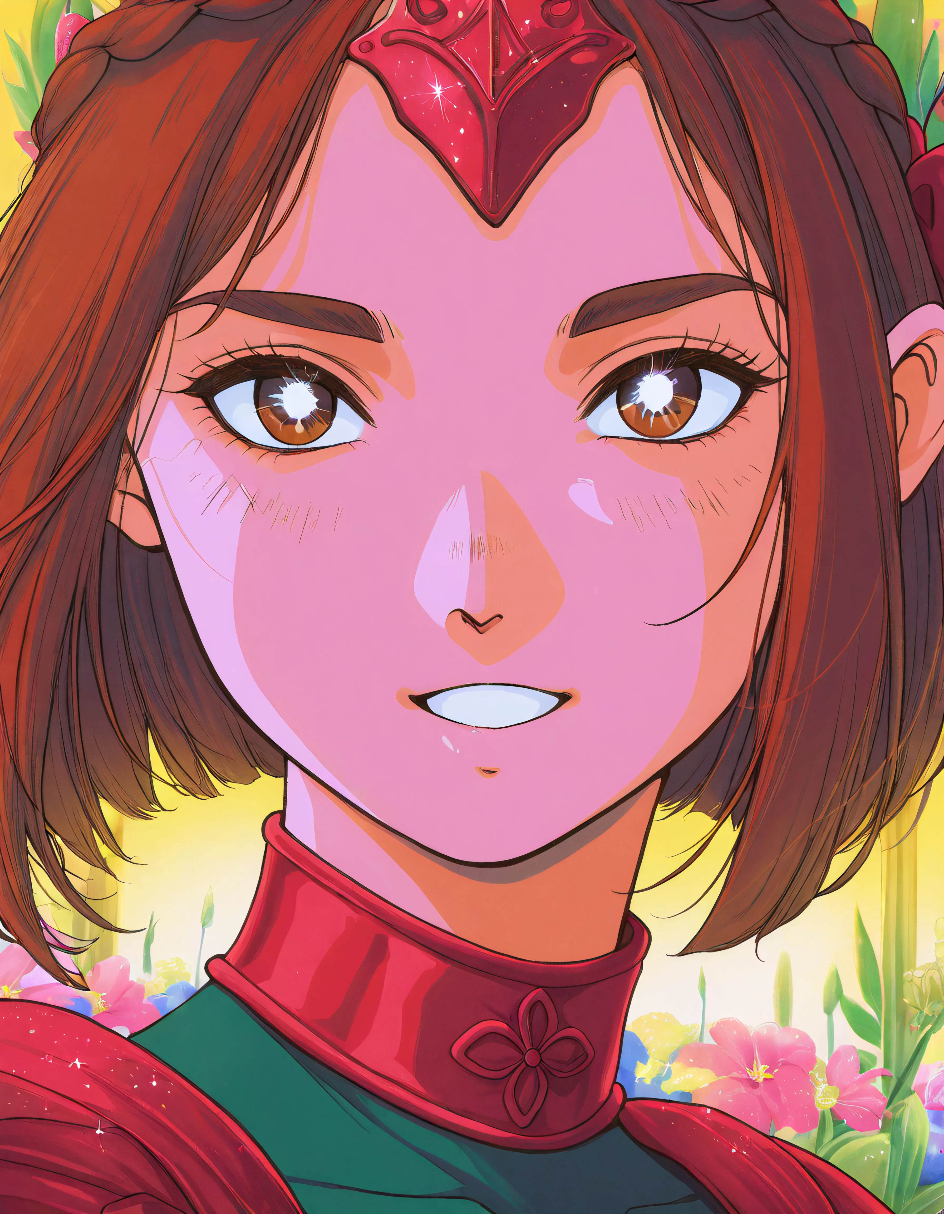 SeaArt AI | Gadis Bunga Tema Mizushima Akira