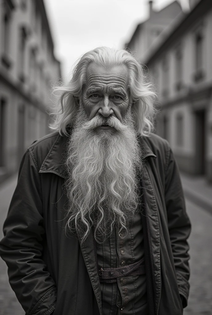 I want you to make me an old-style advertisement with greyscale ...