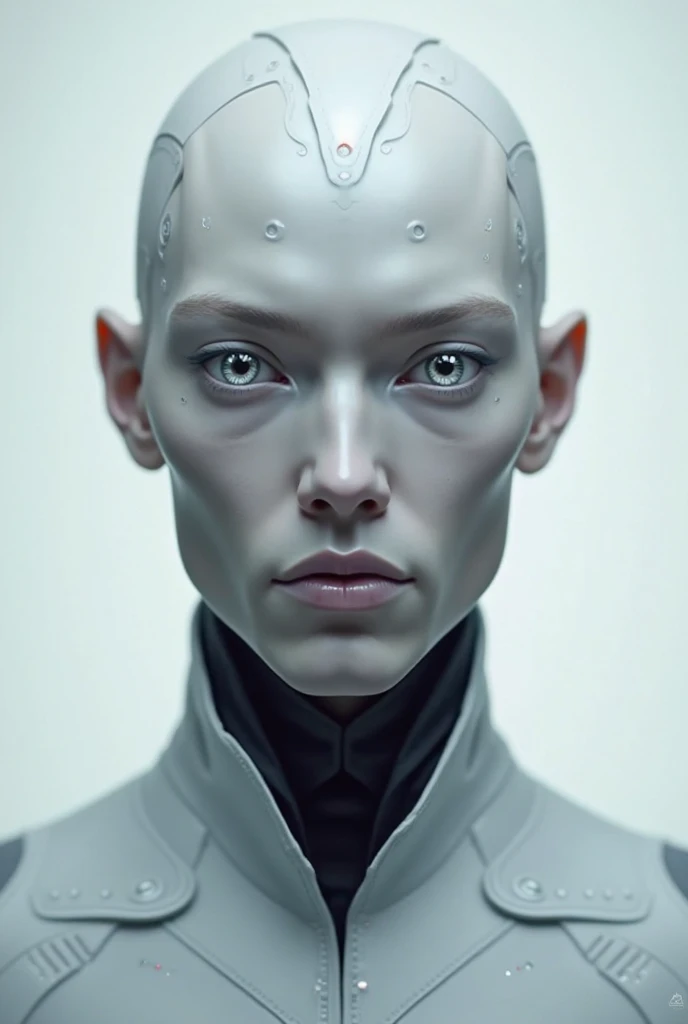 Portrait of a futuristic male artificial intelligence entity named ...