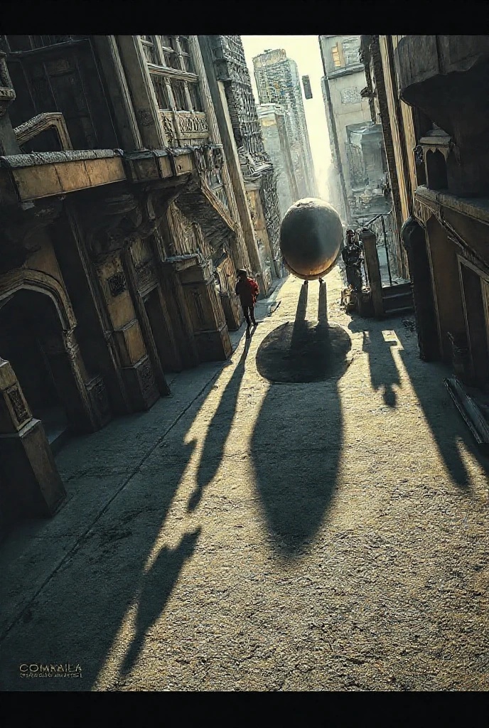 Low angle shot of a dramatic scene, capturing powerful perspective from ...