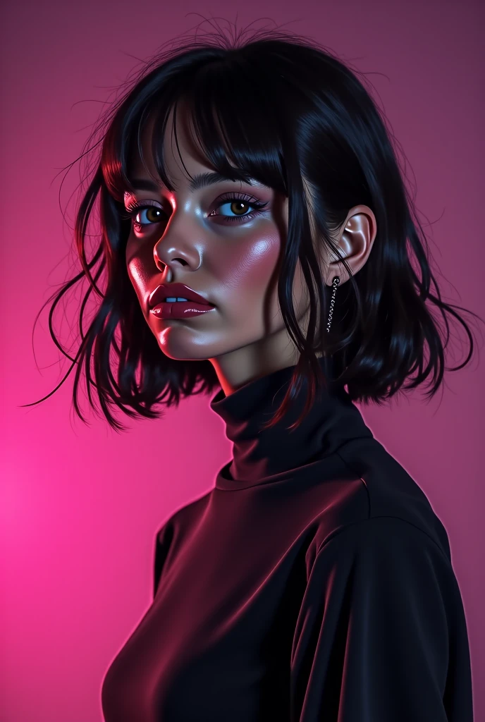I want a picture of a beautiful girl with a long thank you to - SeaArt AI