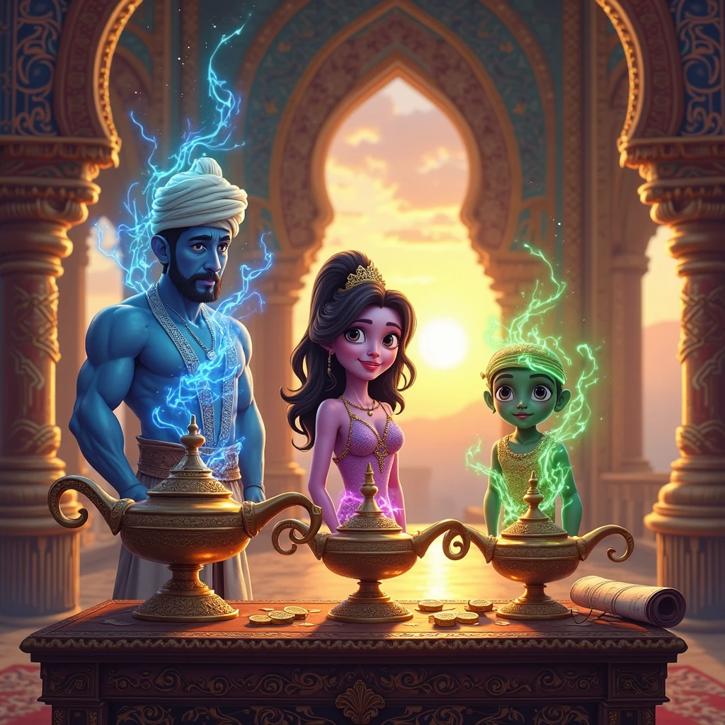 A breathtaking, high-resolution 2D illustration, rendered with ...