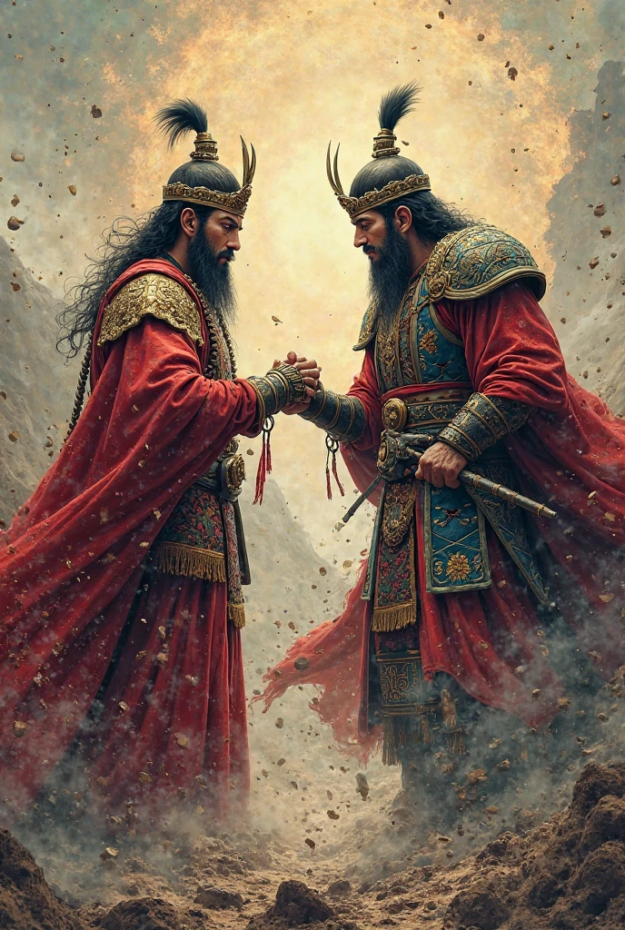 Creates an ancient comic book about the emperor( breaks from modern to ...