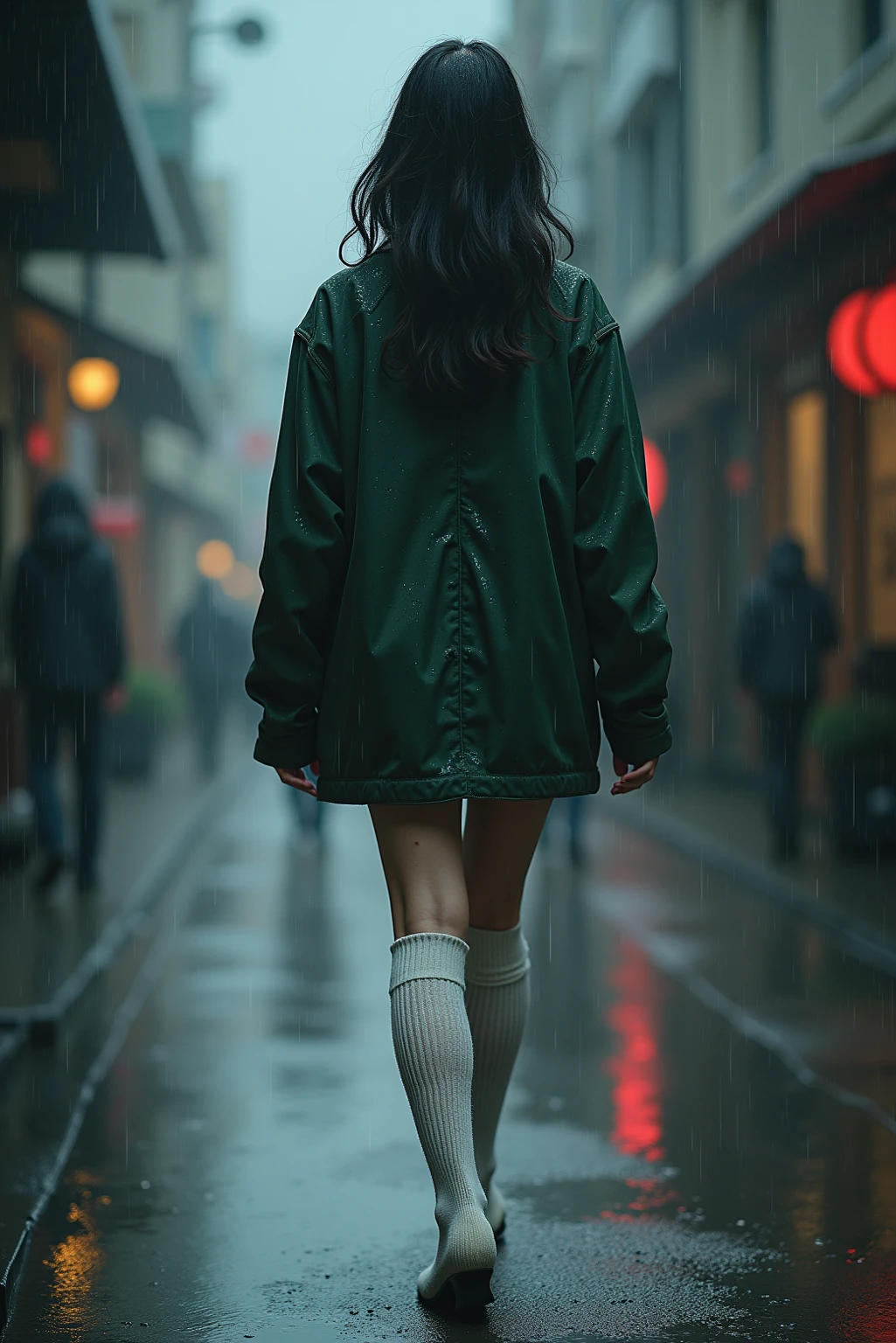 Il y a une femme qui marche sous la pluie, work of'art de style Gweiz ...