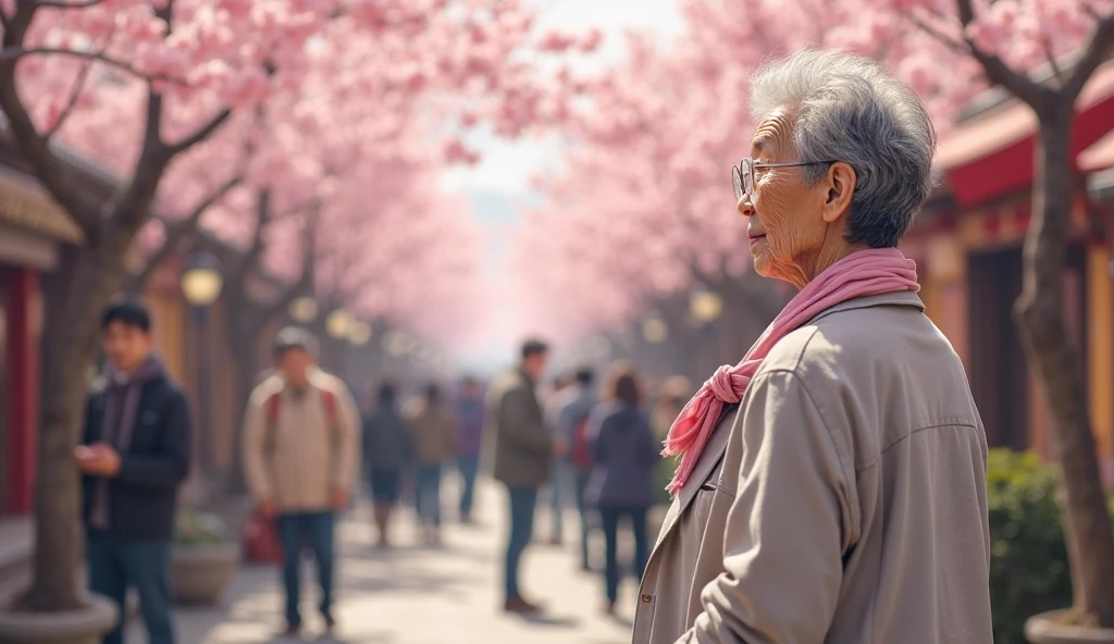 Main Character: An elderly Japanese woman, 68 years old. Scene Setting - SeaArt AI