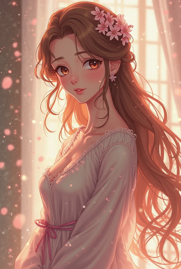 A romantic anime girl - SeaArt AI