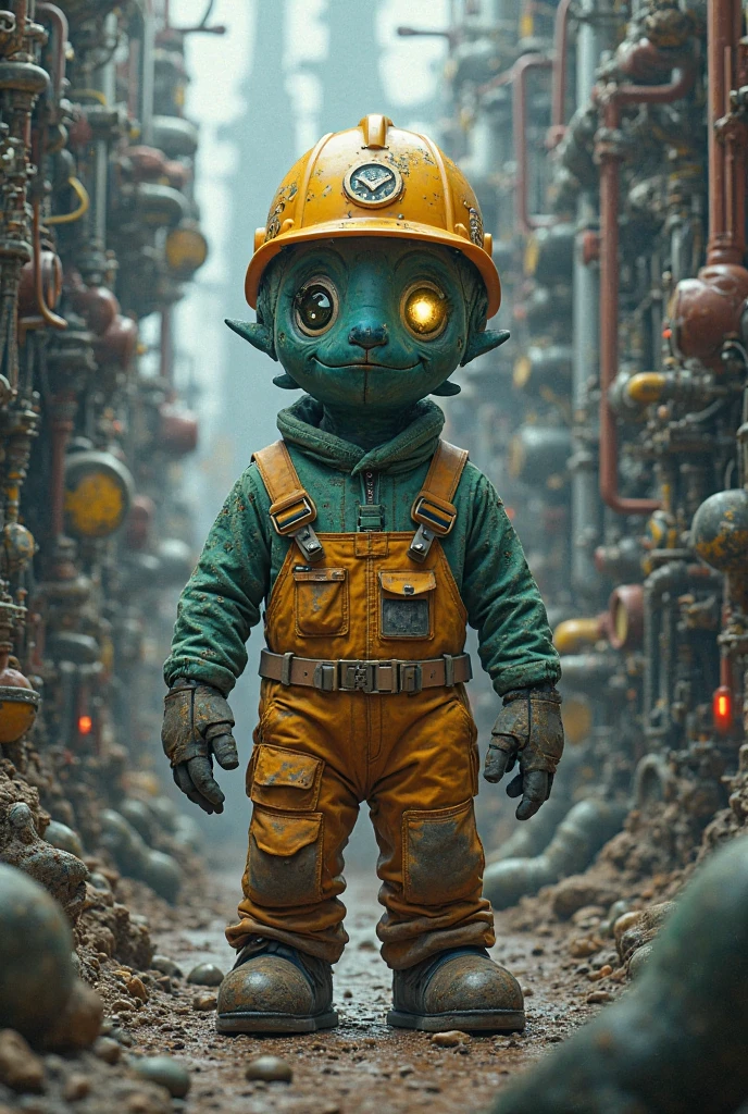 Generate an picture for me mitochondria that works in power plant ...