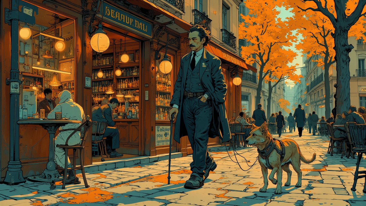 An eccentric Salvador Dalí in his characteristic suit with walking ...