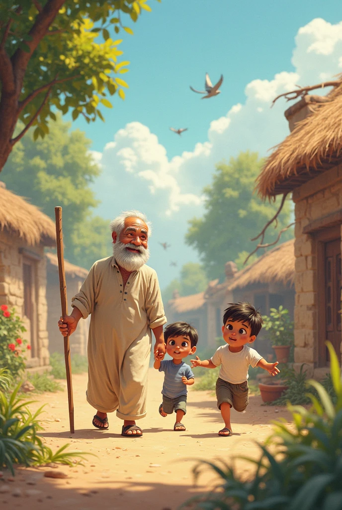 . He opens his right arm a little hello, smiles warmly, his eyes move ...