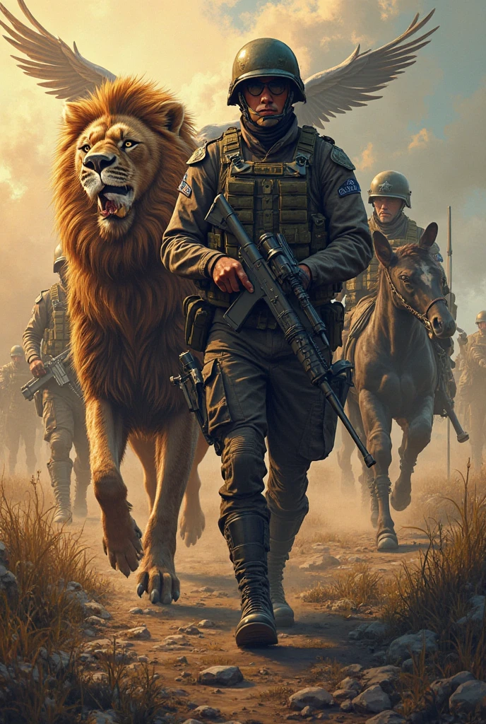 Create an image divided into 6 representing the platoons of a police ...