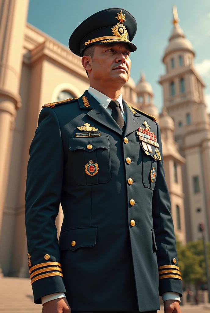 Military official uniform for merdeka - SeaArt AI