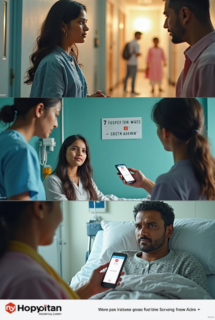 Create a 30-second ad video for "Hospital Buddy". Scene 1 (0 - SeaArt AI