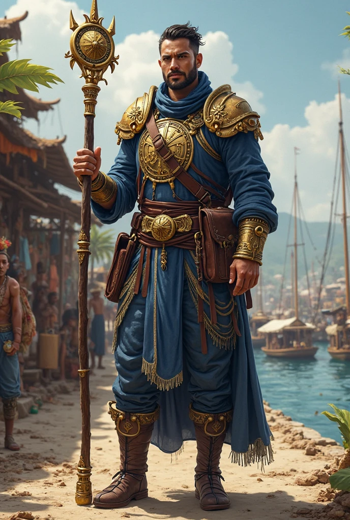 Manglaco – God of Trade/Travel Modern: Full body portrait of Manglaco ...