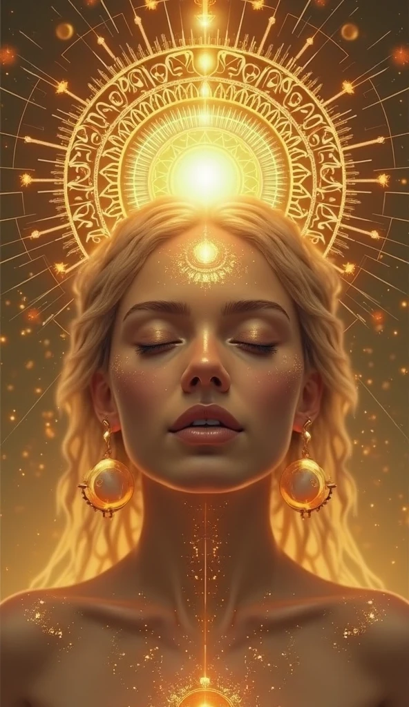 Color palette Create a highly detailed and radiant image of a bright ...