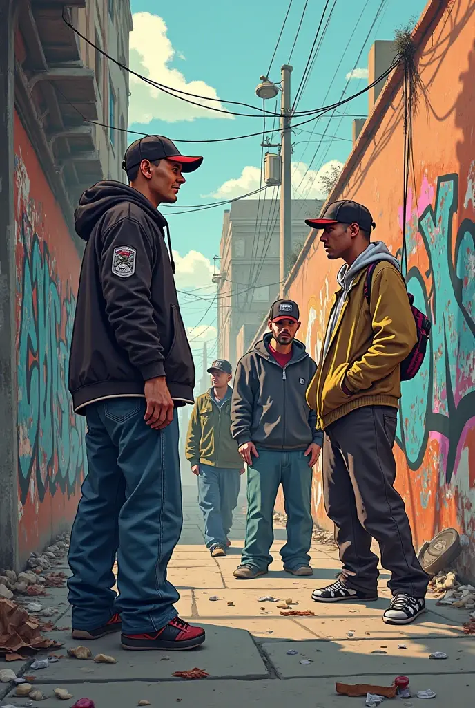 Create an animated image of a Cholo with his hands in his bag - SeaArt AI