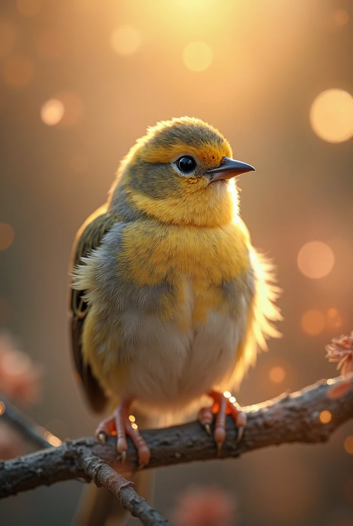 Is a captivating close-up portrait of a beautiful little bird that ...