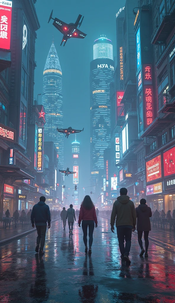 Imagine the world in the year 2099 where humans and AI live together ...