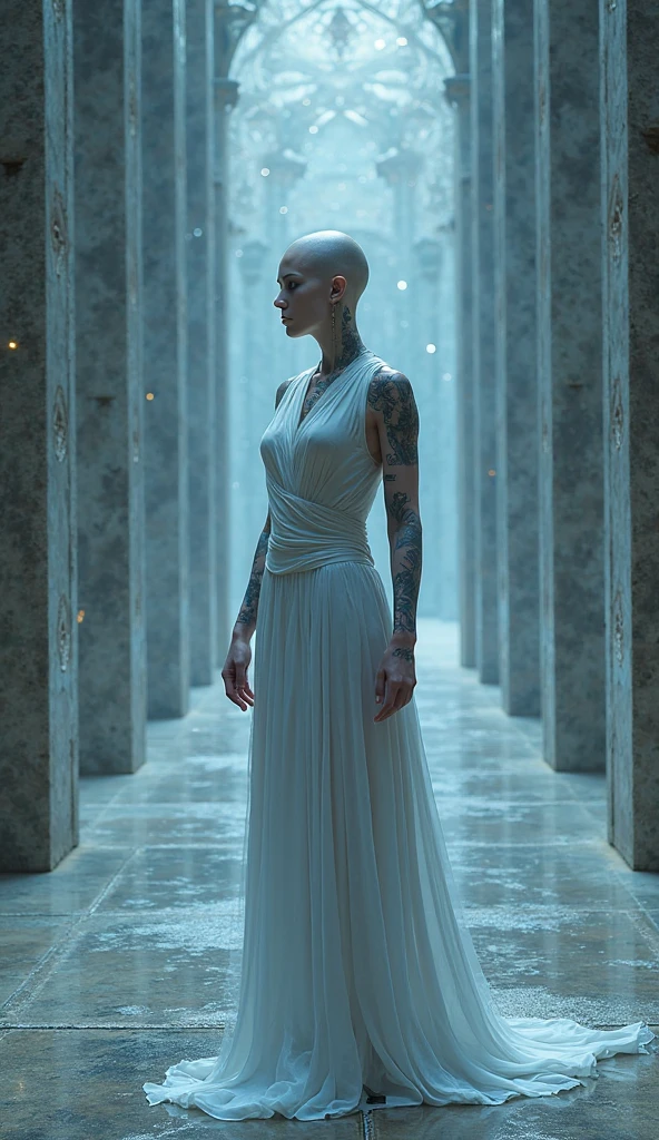 Female: Elite Adept Tena in the Meditation Hall Her bald head was as ...