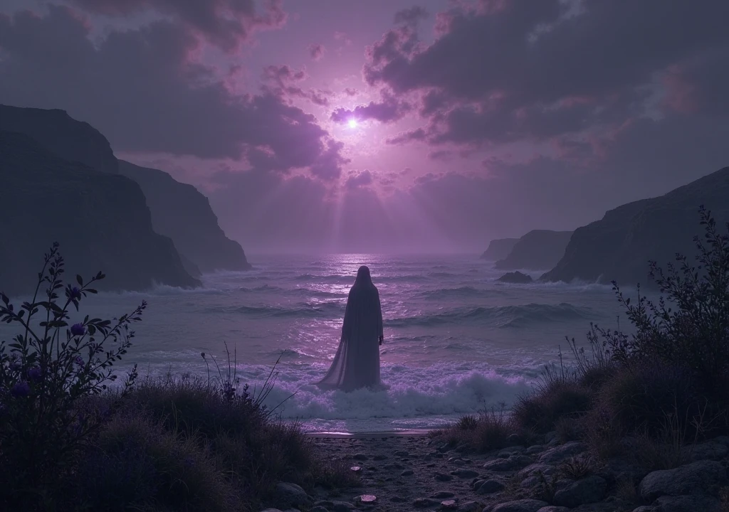 Create a mystical and atmospheric digital artwork inspired by Baba ...