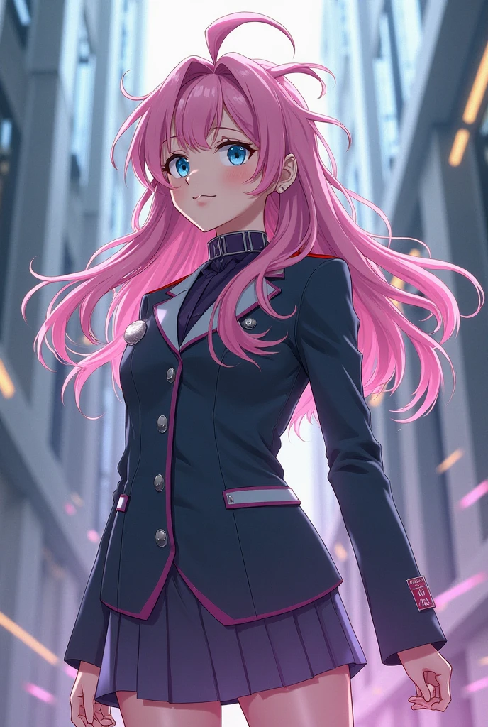 Female adolescent character very hero academy, with light bluish gray ...