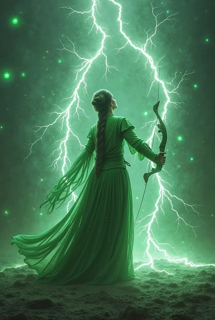 Atmospheric plan: magic scene with the effects of electricity and ...