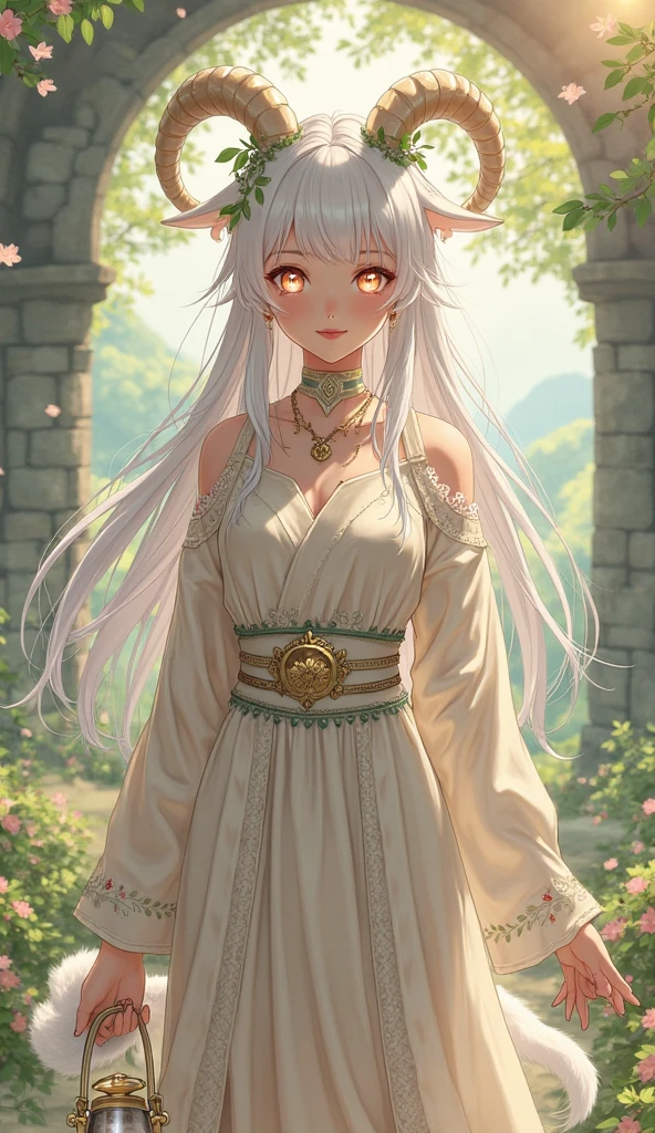 "Generate a highly detailed anime-style illustration of a young adult ...