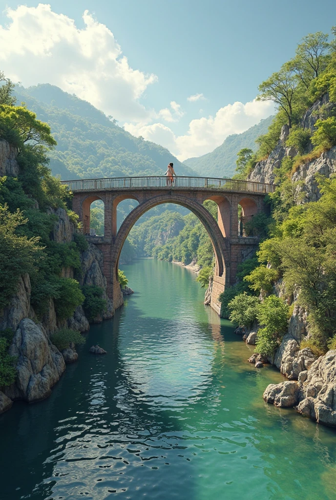 High quality, 8K Ultra HD, generative image of an imaginary humanized bridge ins - SeaArt AI