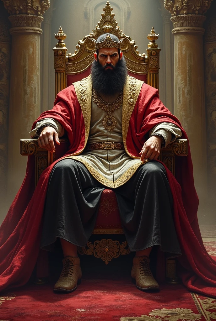 King Minos on the throne - SeaArt AI